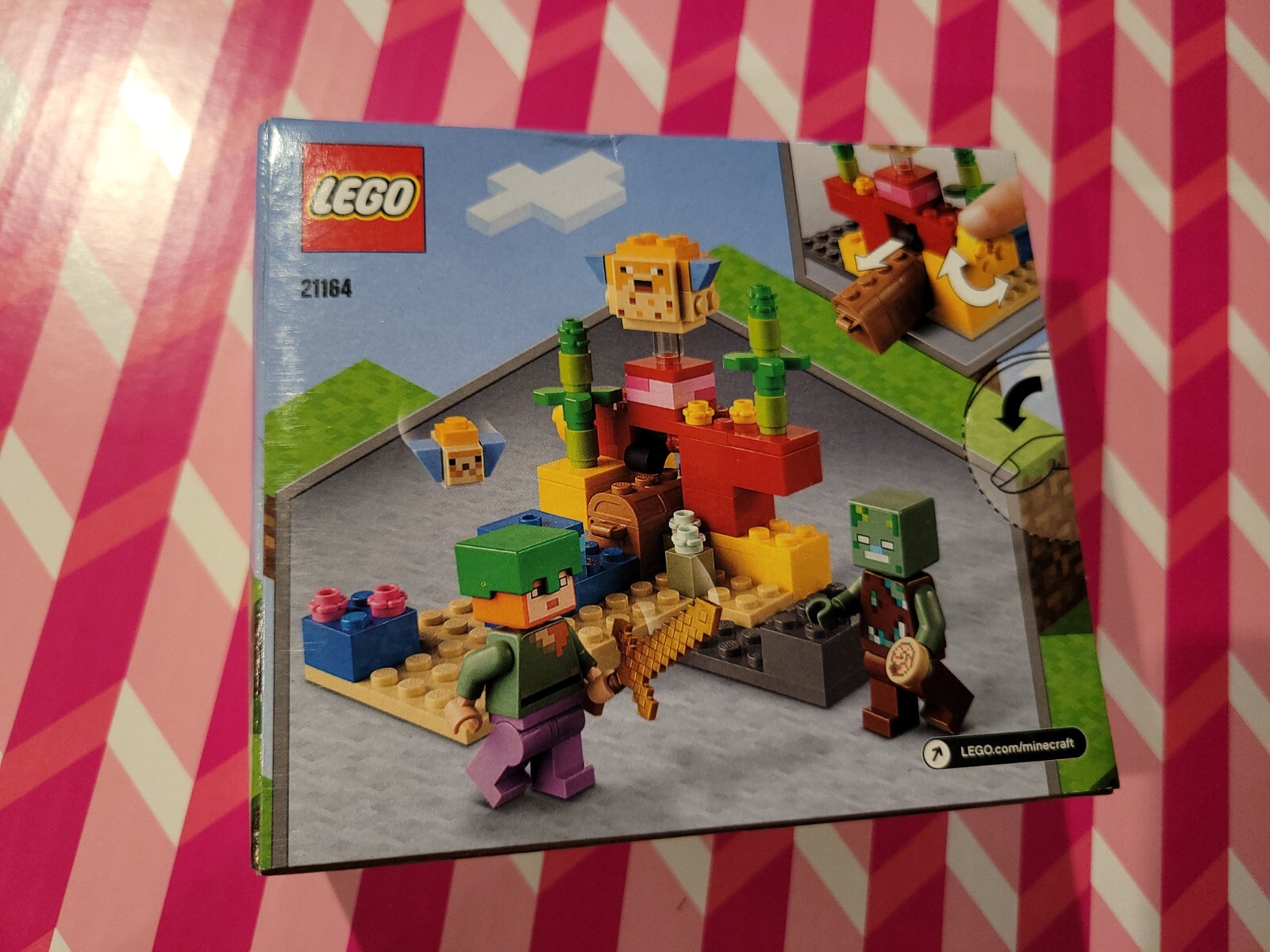 LEGO 21164 MINECRAFT THE CORAL REEF 92 Pieces Brand New in box ...