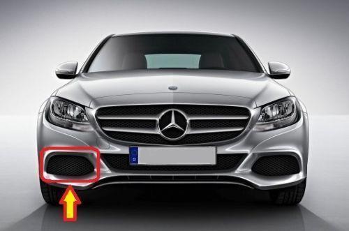 MERCEDES Avantgarde Front Bumper Lower Grill Right C W205 Genuine ...