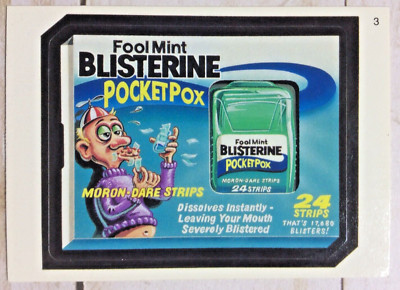 2005 Topps Wacky Packages Blisterine Pocket Pox Sticker Card 3 Series 2 ...