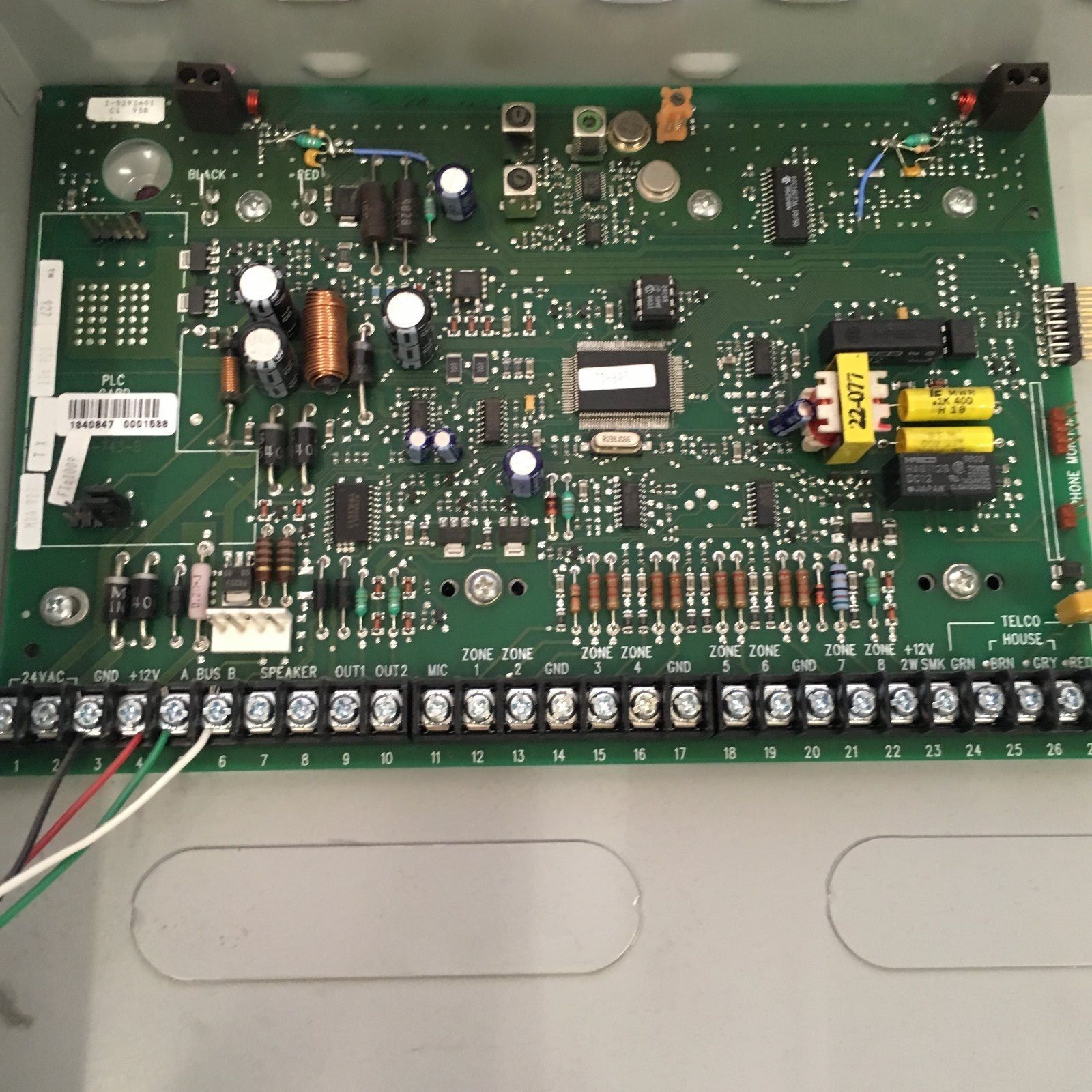 SECURITY FIRE & BURGLARY WARNING SYSTEM CONTROL UNIT WITH EDISON ...