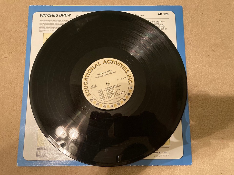 Witches Brew LP Hap & Martha Palmer Halloween - 1976 AR 576 Children's ...