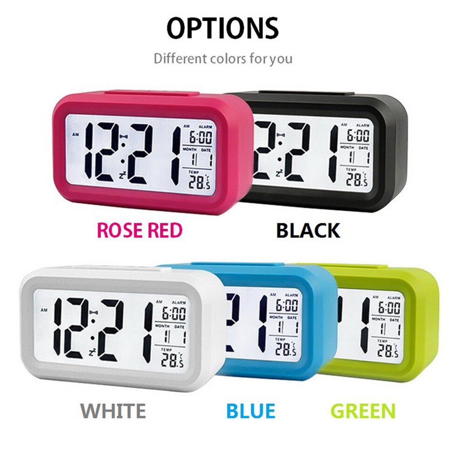 Digital Alarm Clock with Date and Temperature Snooze Button on X9E1 | eBay