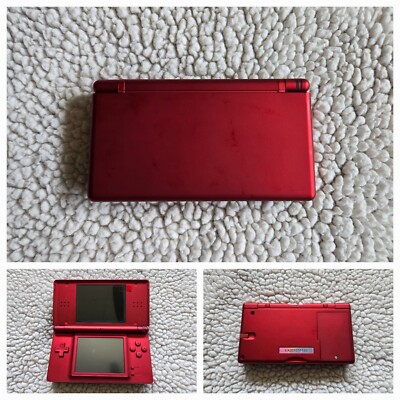 Custom Scarlet Red Nintendo DS Lite Handheld System With Charger NEW ...
