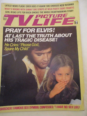 Ellen Burstyn, Elvis Presley, Cher - TV Picture Life Magazine 1975 | eBay