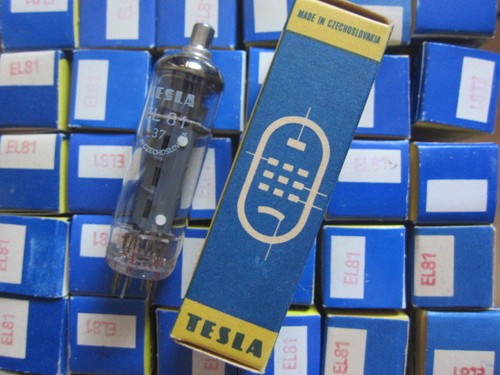 2x TESLA EL81 / E81L / 6CJ6 / CV2721 (NEW, NOS, BOXED, old stock - 70-s ...