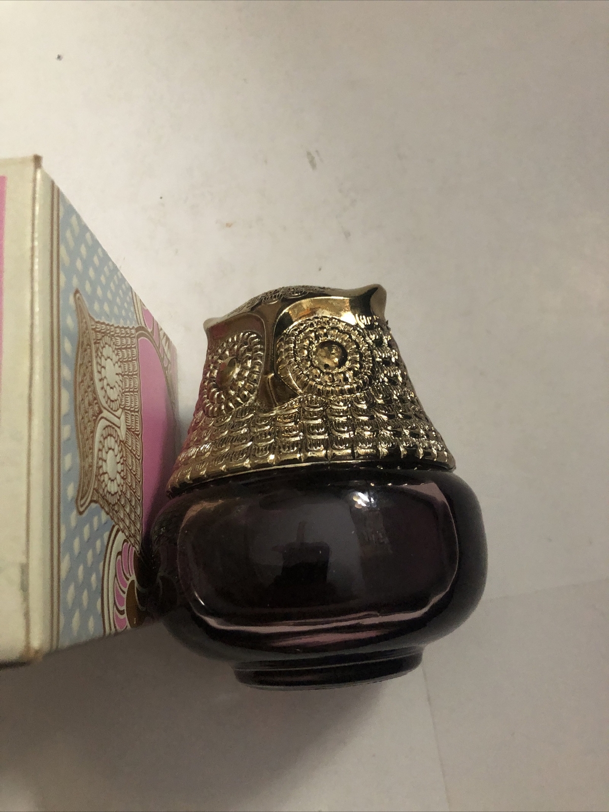Vintage 1974 Avon Owl Fancy Raining Violets Cologne Gelee 4 oz Gel ...