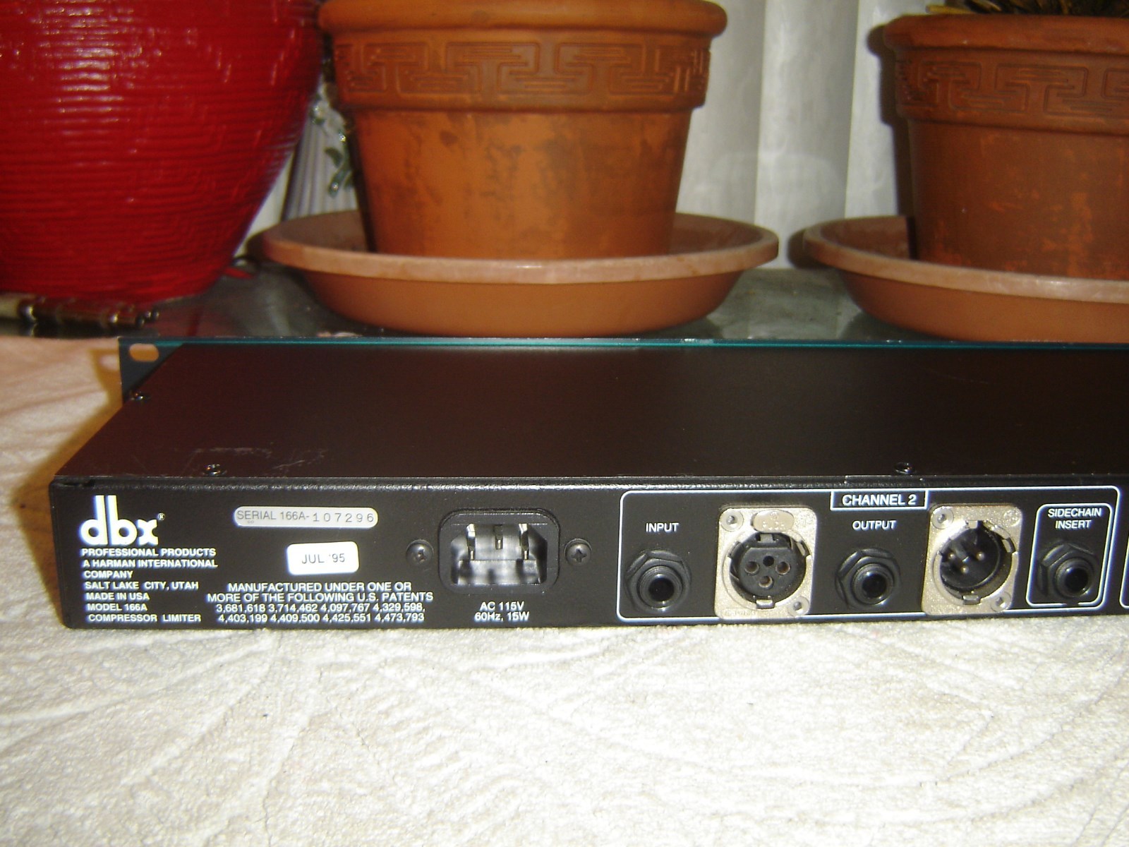 DBX 166A, 2 Channel Compressor Limiter Expander Gate, Vintage Rack | eBay