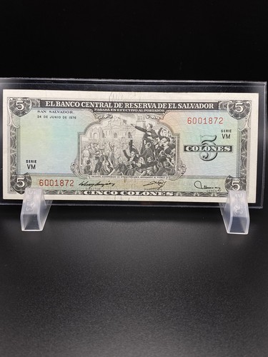 1981-$5 Colones from El Salvador very nice bill | eBay