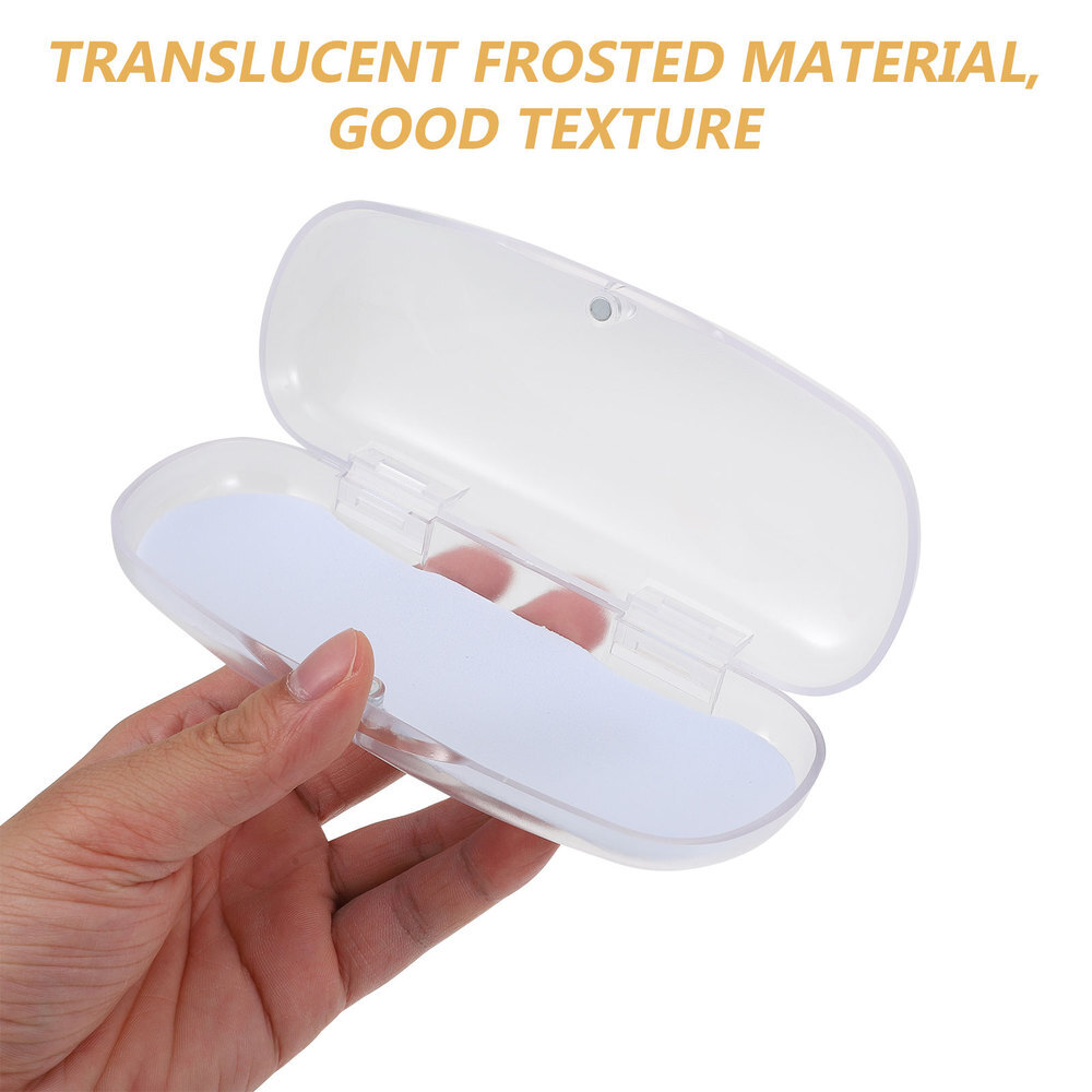 Set of 2 Glasses Case Women's and Storage Box for Transparent Eyeglass ...