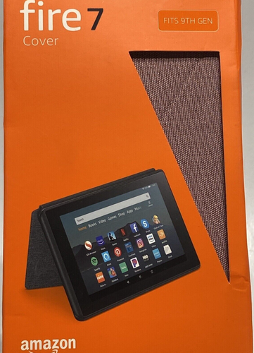 (NEW) GENUINE Amazon Fire 7 9th Gen (2019) Case - Plum | eBay
