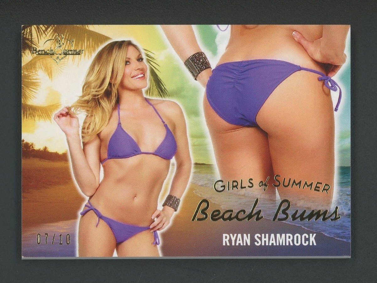 2023 Bench Warmer Girls Of Summer Beach Bums Gold Foil Ryan Shamrock 7/10 | eBay