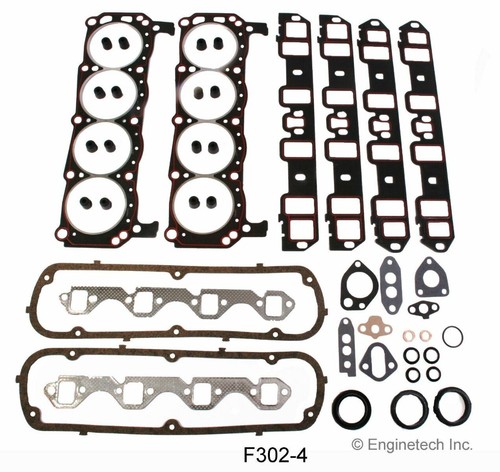 Engine Rebuild Kit with Moly Rings for Late 1965-1968 Ford 4.7L/289 OHV ...
