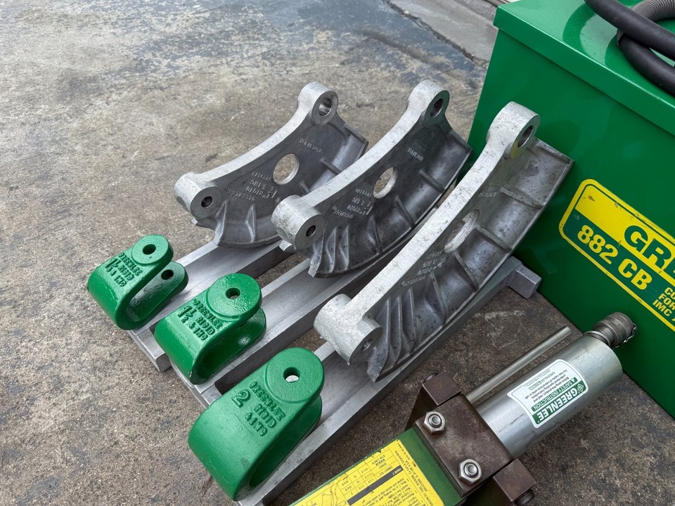 GREENLEE 882 Hydraulic Pipe Bender 1-1/4” - 2” RIGID EMT & 915 Electric ...