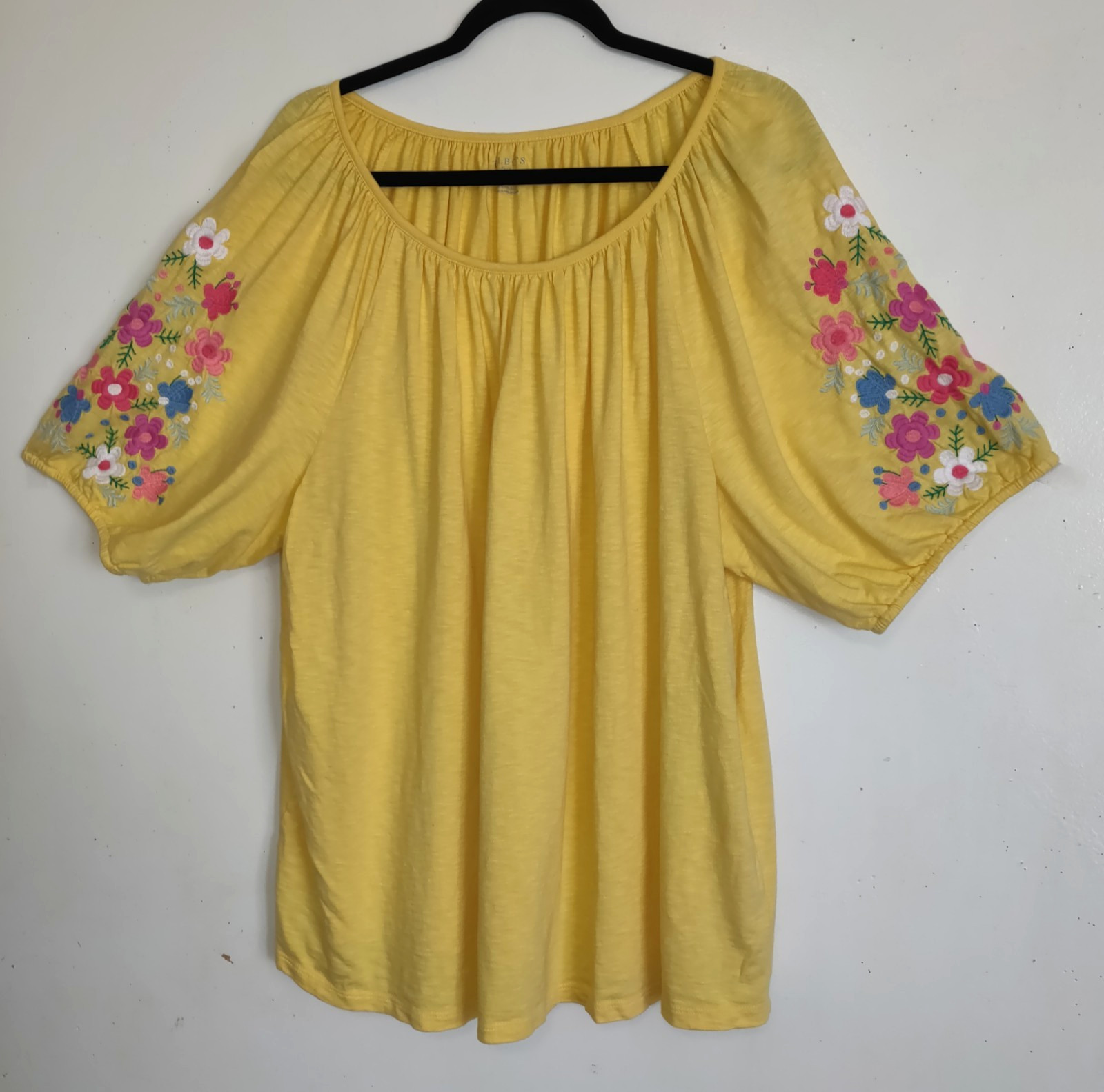 Talbots Yellow Embroidered Tunic Top Women's Plus Sz … - Gem