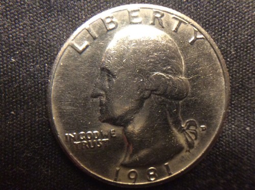 1981 D ,washington quarter,filled mint mark | eBay