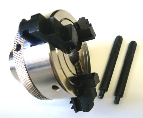 3-Jaw x 2" Lathe Mini Chuck Fits 1-8 Spindles Reversible Jaws Great ...