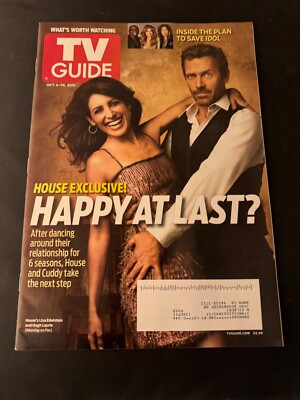 October 2010 TV Guide Magazine House Hugh Laurie Lisa Edelstein Issue ...