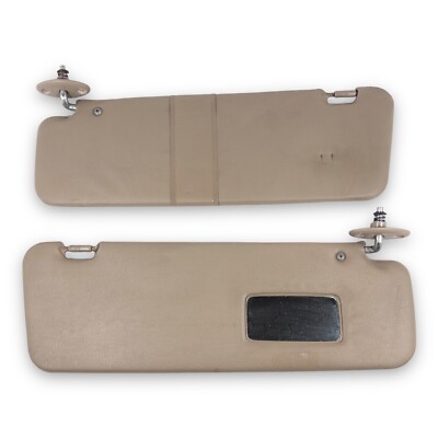 1996-2002 Toyota 4Runner Driver & Passenger Side Sun Visor Set Pair Tan ...