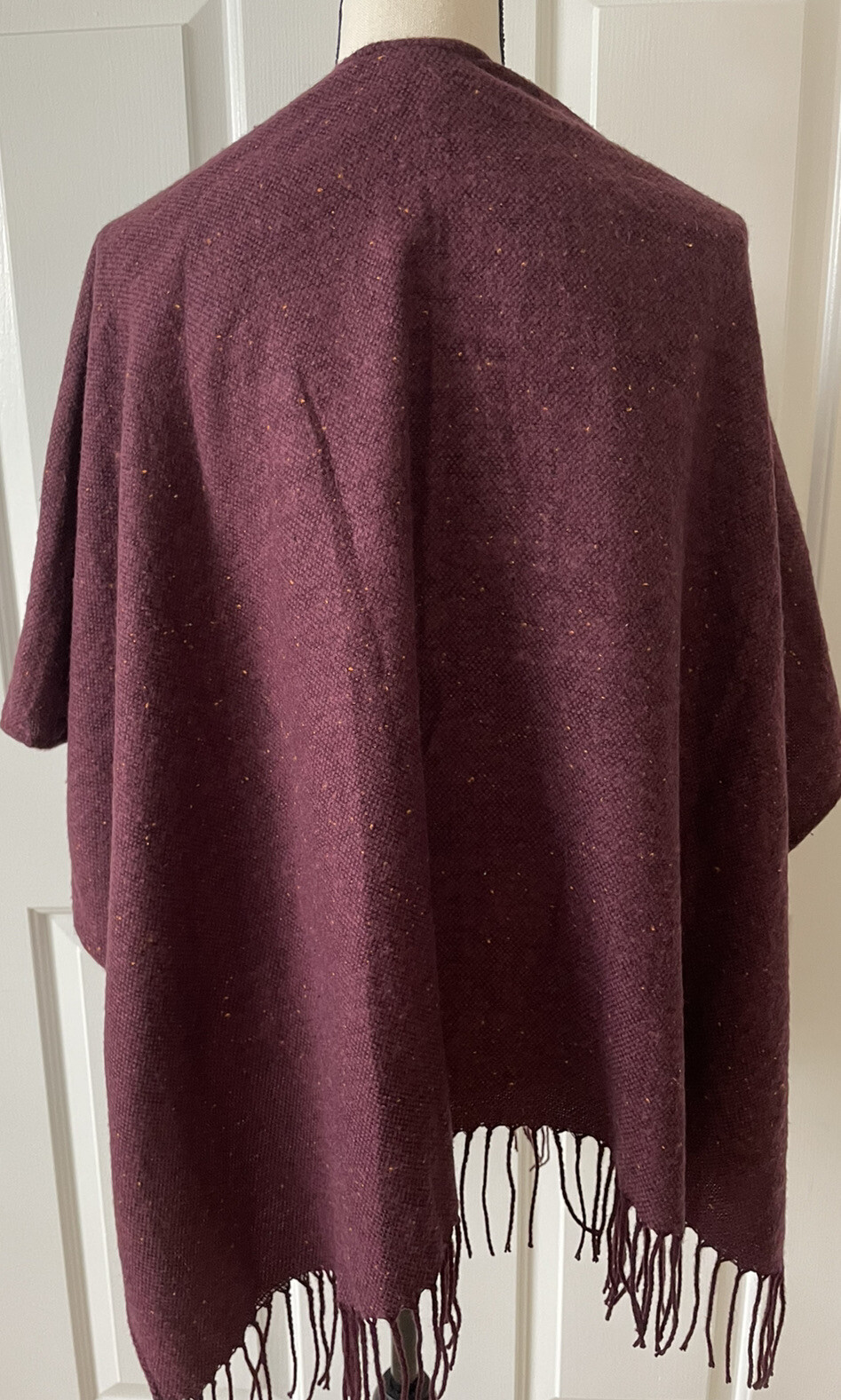 Talbots Poncho cape with fringe detail size XS/S - Gem