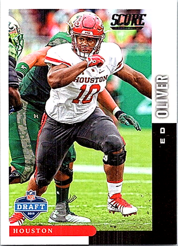 2019 Score NFL Draft Football DFT-17 Ed Oliver | eBay