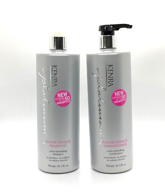 KENRA PLATINUM COLOR CHARGE SHAMPOO & CONDITIONER LITER DUO SET - 31 ...