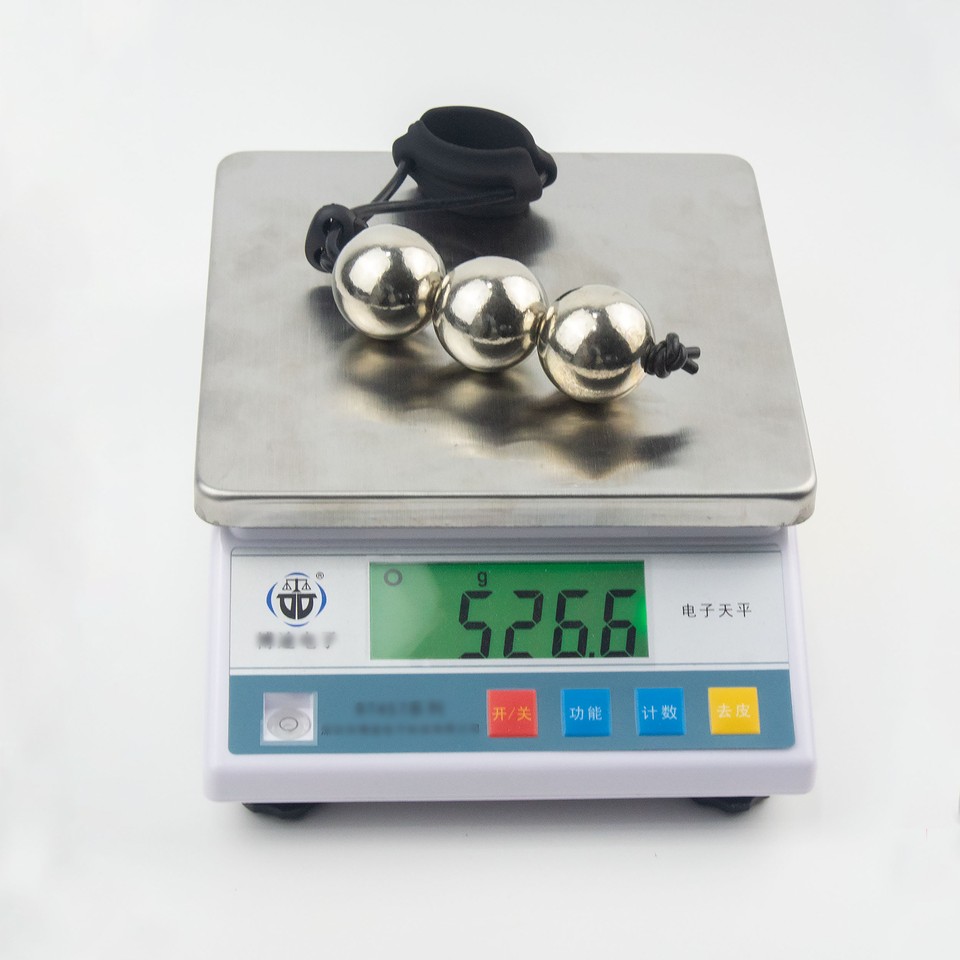 Metal Ball Stretcher Penis Weight Ring Male Penis Enhancer Enlarger ...