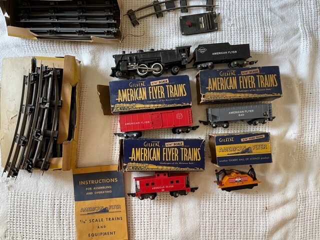 VINTAGE 1950s AMERICAN FLYERS TRAINS S GAUGE 290 PACIFIC LOCO FREIGHT ...