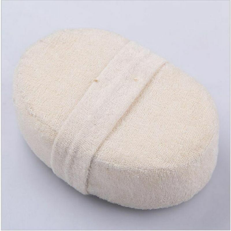 2Pcs Natural Loofah Luffa Wash Shower Sponge Body Scrubber Exfoliator ...