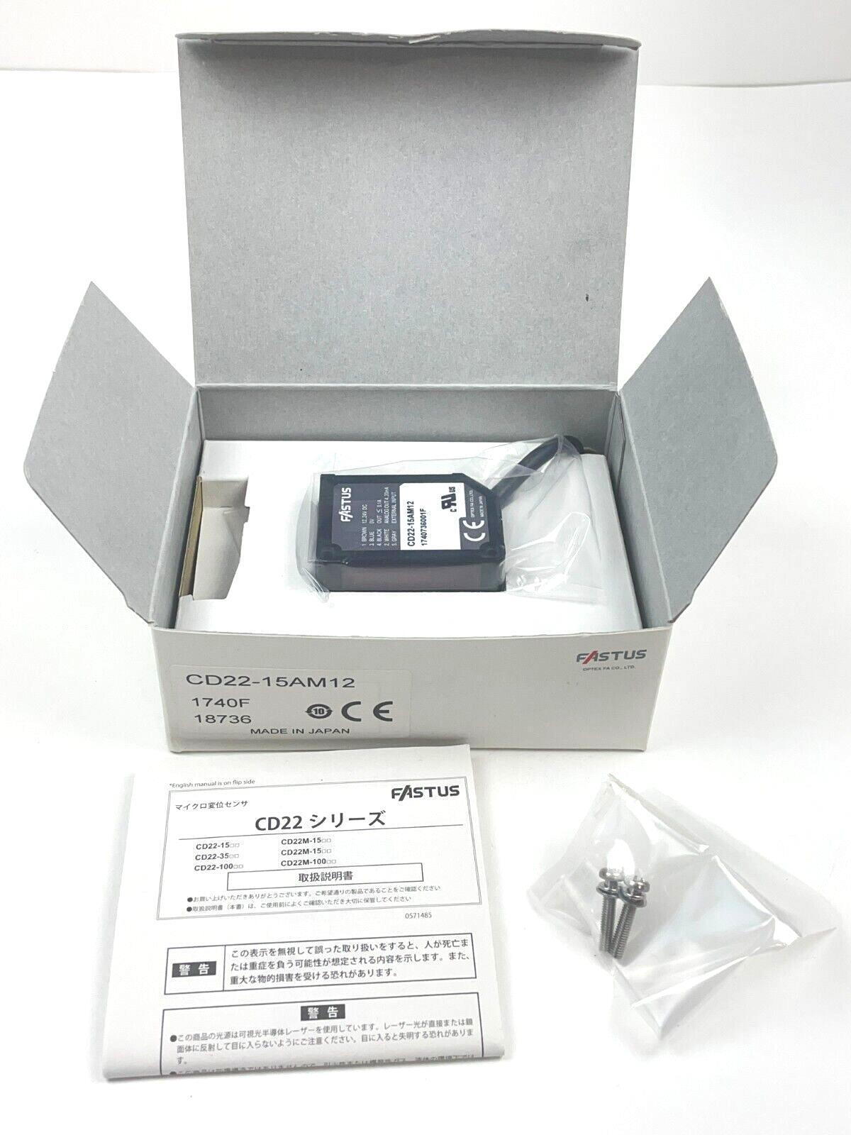 Fastus CD22-15AM12 2D Laser Displacement Sensor, PNP/NPN, M12 | eBay