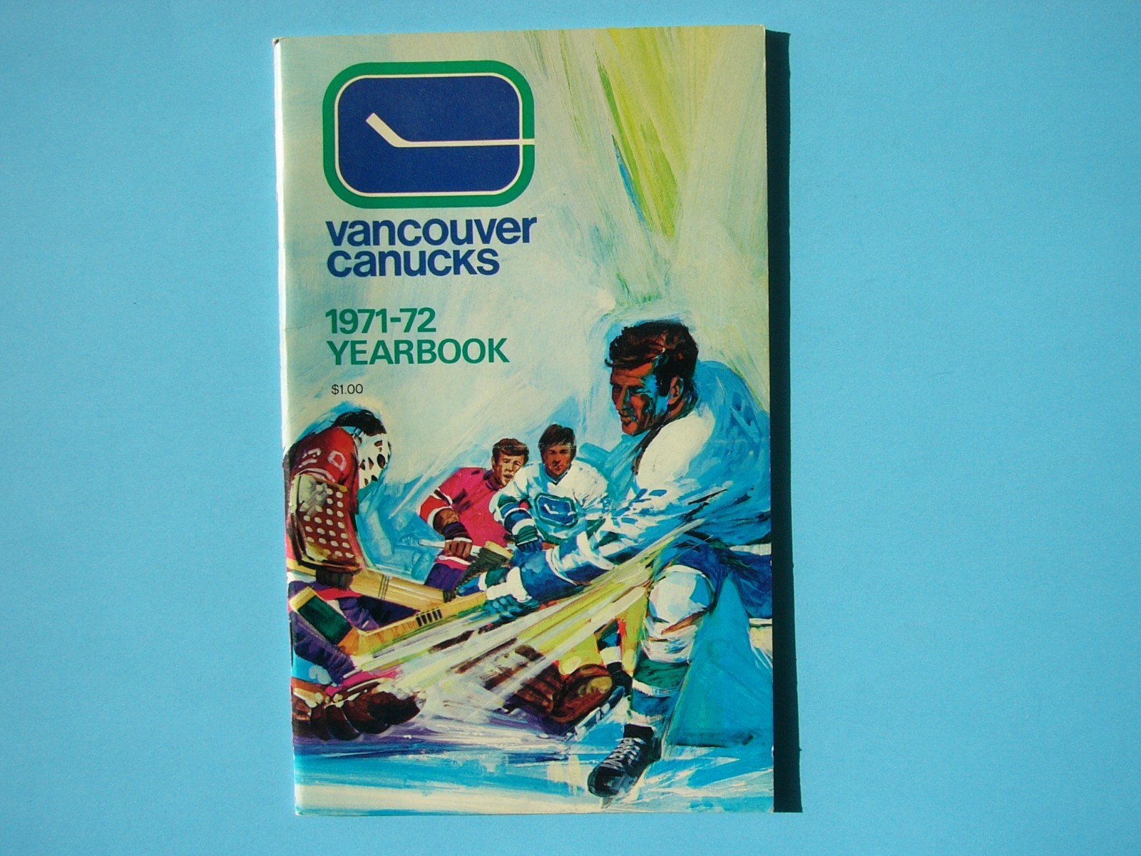 1971/72 VANCOUVER CANUCKS NHL HOCKEY MEDIA GUIDE YEARBOOK SHARP!! ANDRE ...