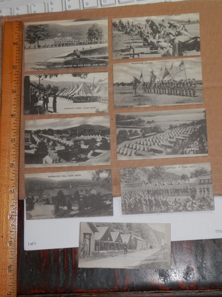 CAMP SMITH PEEKSKILL NY - 9 SMALLISH SOUVENIR SNAP SHOT VIEWS ORIGINAL ...