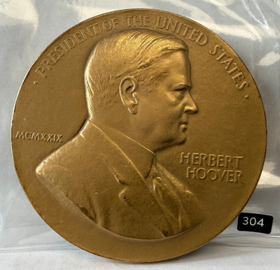 Bronze Herbert Hoover Presidential Medal 3" President | eBay