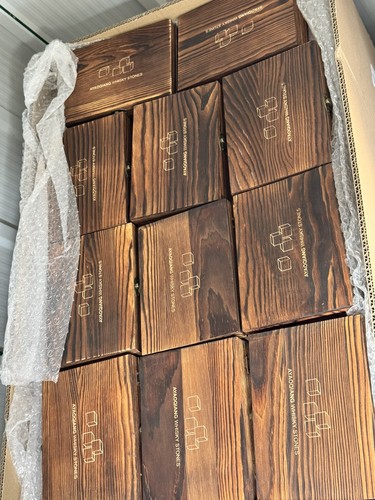 Job lot 30 x Whiskey Stones Gift Set 9PC Whiskey Stones NEW Wooden Gift ...