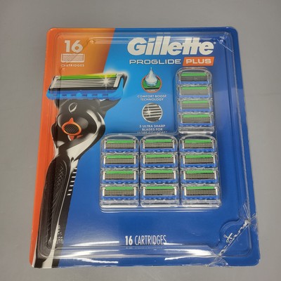 16 Gillette Fusion /ProGlide Plus Razor Blades Cartridges 5 Blades /NOP ...