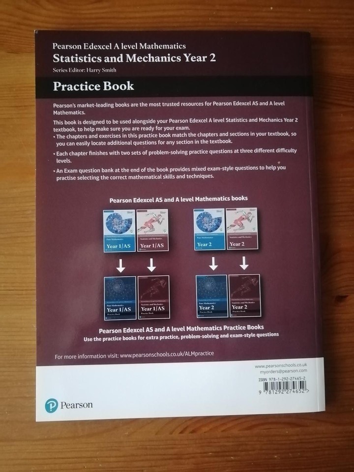 Pearson Edexcel A level Maths - Statistics and Mechanics Year 2 ...