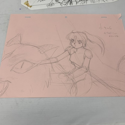 Inuyasha Anime Movie Production Sketch original sketch Sango And Kirara ...