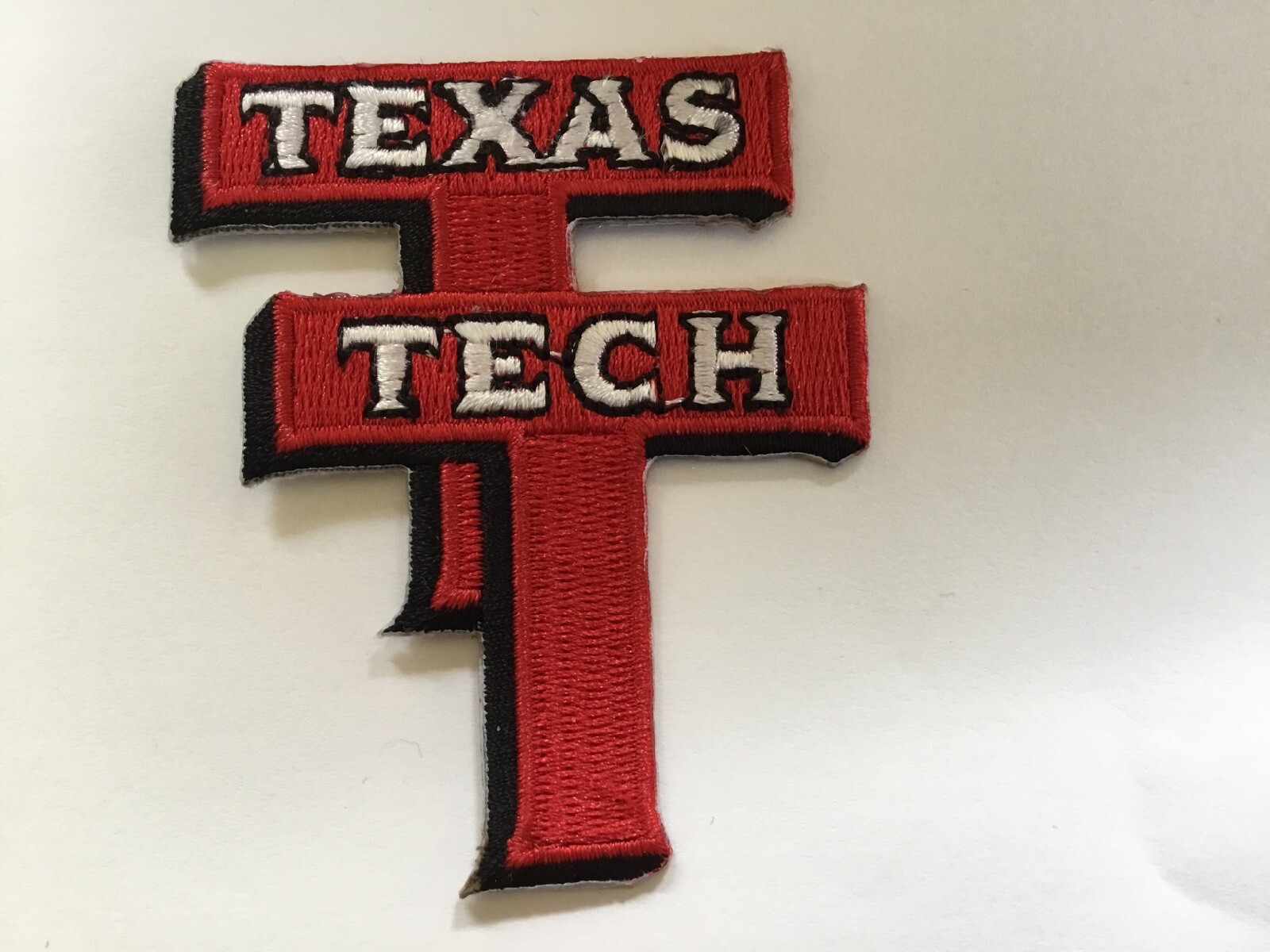 TT Texas Tech Red Raiders Vintage Embroidered Iron On Patch 3” X 2.25 ...