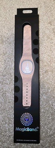 NEW Disney 50th Anniversary Cinderella Castle PINK Magic Band Plus ...