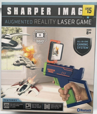 Sharper Image Augmented Reality Laser Game Gun Bluetooth 360 views ...