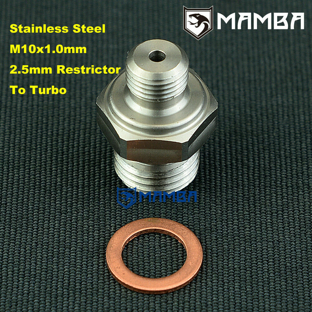 Turbo Oil Feed Line Fitting Din 24 M10x1.0 For VW AUDI 1.9TDI BV39 KP35 ...