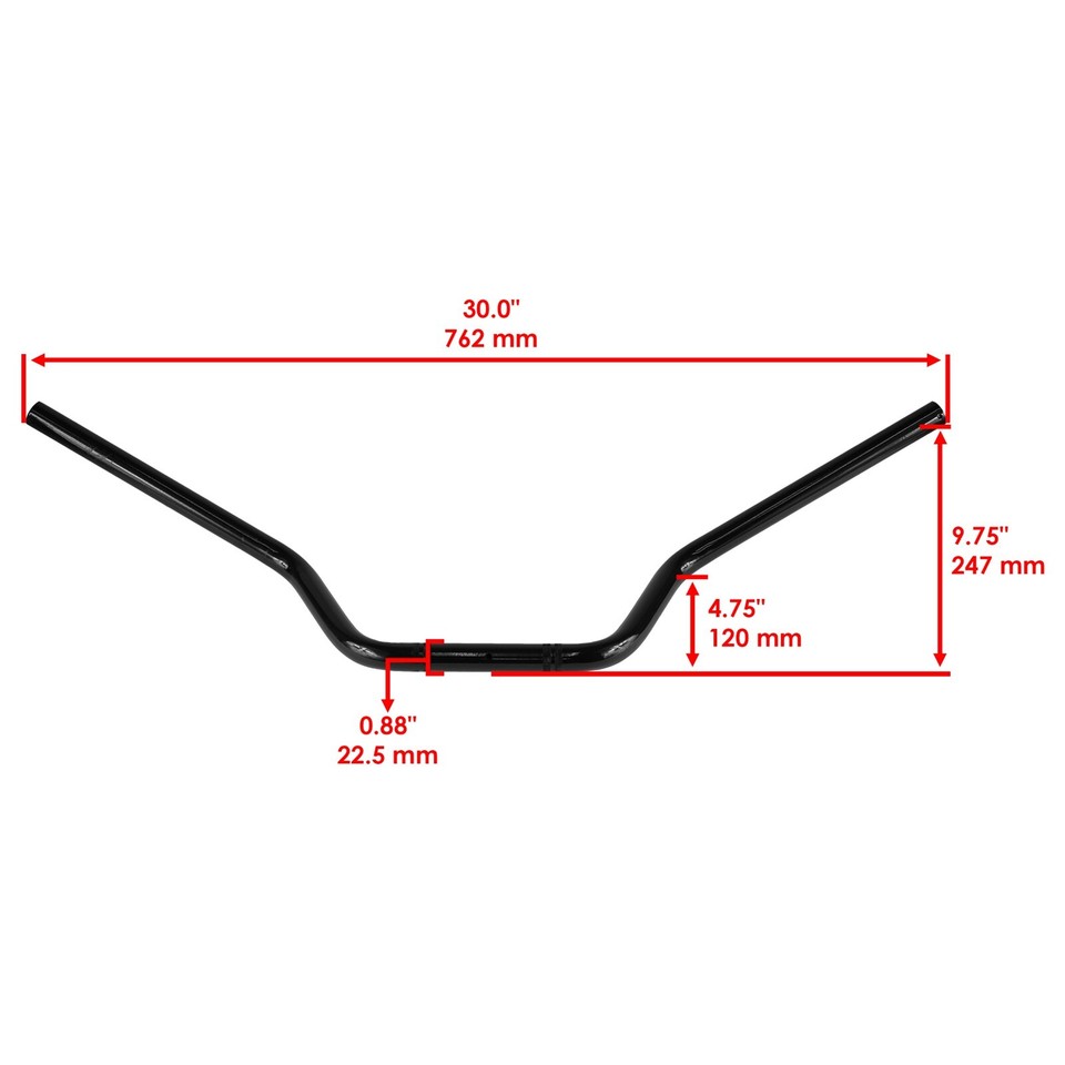 Handlebar & Grip w/ Bar End For Honda Fourtrax 300 TRX300 2X4 1988-2000 ...