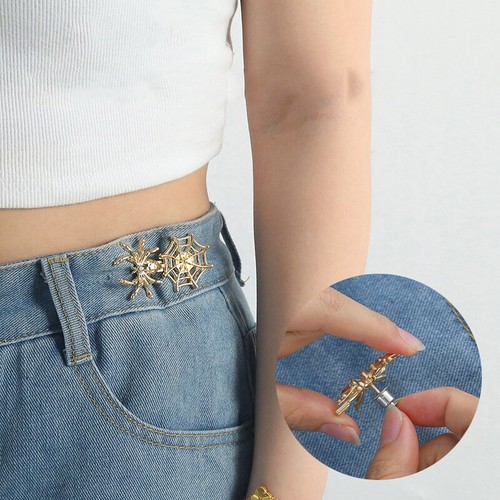 Spider Web Waist Buckle Adjustable Detachable Pants Clips Waist ...