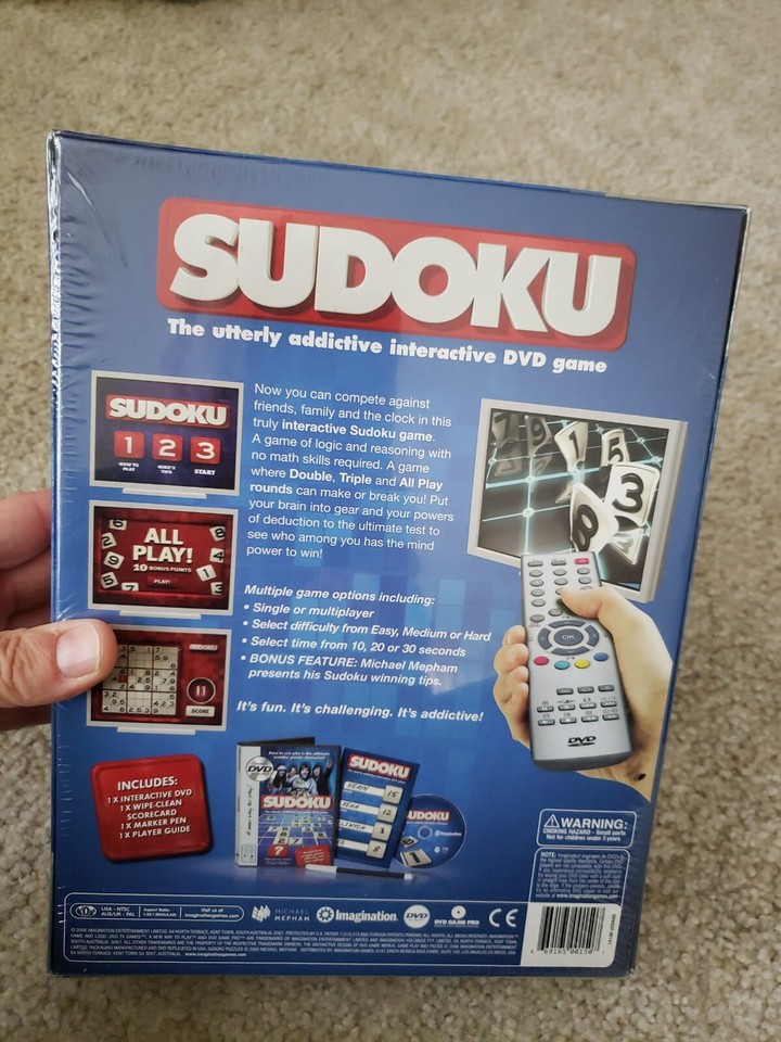 Sudoku DVD TV Game, Brand New and Factory Sealed 669165001507| eBay