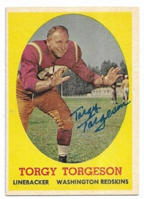 TORGY TORGESON 1958 Topps Signed Autographed card #97 Washington ...