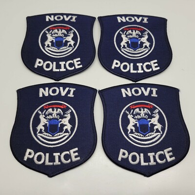 4 VTG Novi Police Department Michigan Crest Shoulder Patches Lot ...