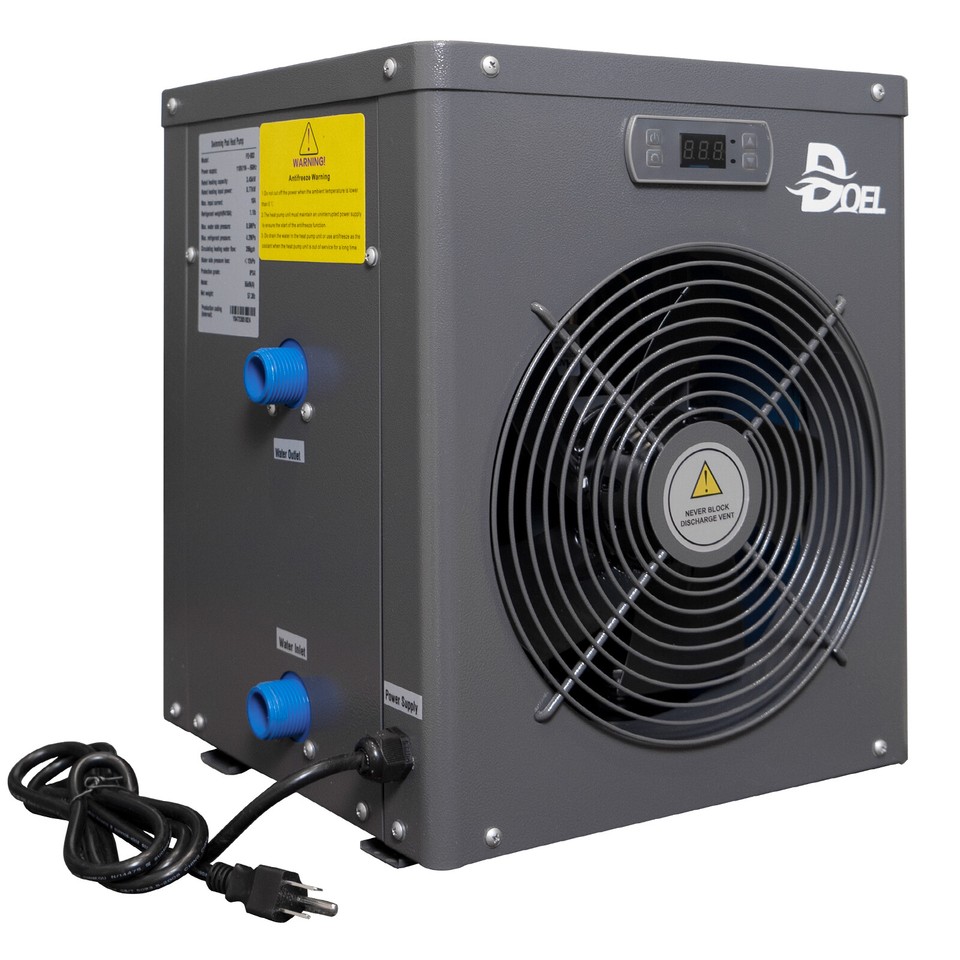 12000BTU Swimming Pool Water Heater for Above Ground Pools Pool Heat ...