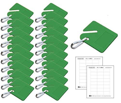 20 Pack Square Slotted Cabinet Key Tag with Hooks and Labels | eBay