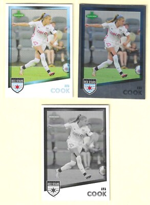 2023 PARKSIDE NWSL VOL 1 AVA COOK BASE FOIL B&W #11 CHICAGO RED STARS ...
