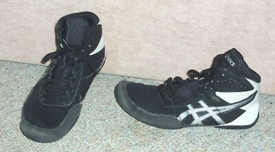 Men's black/white ASICS Matflex wrestling shoes 1081A021 , size 9 | eBay