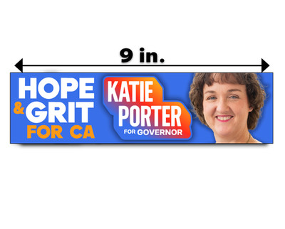 KATIE PORTER Governor 2026 Bumper Sticker Decal California Democrat ...
